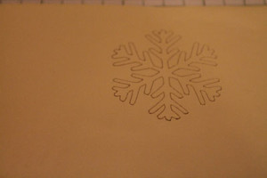 DIY Etched Glass Snowflake