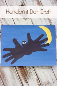 Handprint Bat Craft