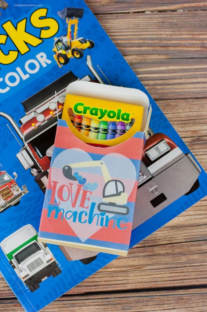Printable Valentine's Day Crayon Box